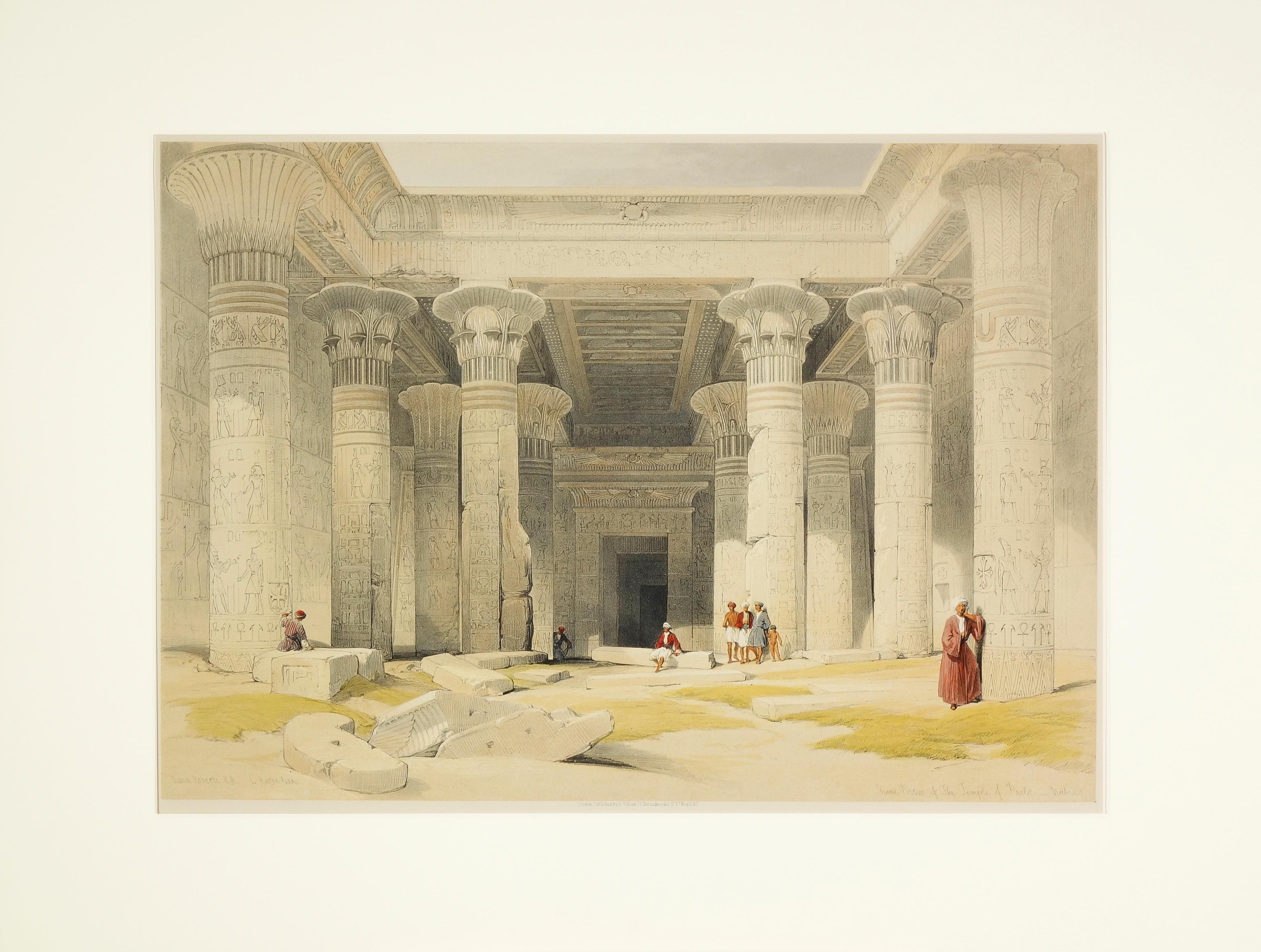 David Roberts - David Roberts' 19th Century Hand Colored Lithograph ...