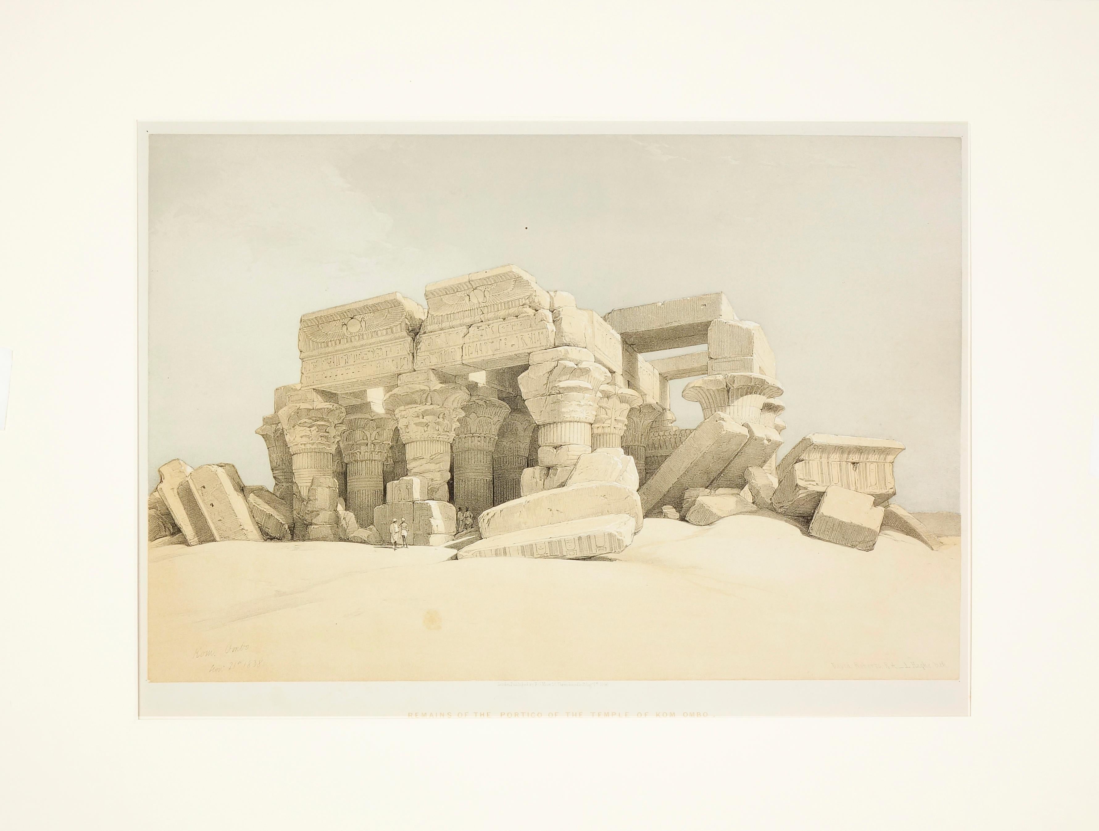 David Roberts - David Roberts' 19th Century Hand Colored Lithograph ...