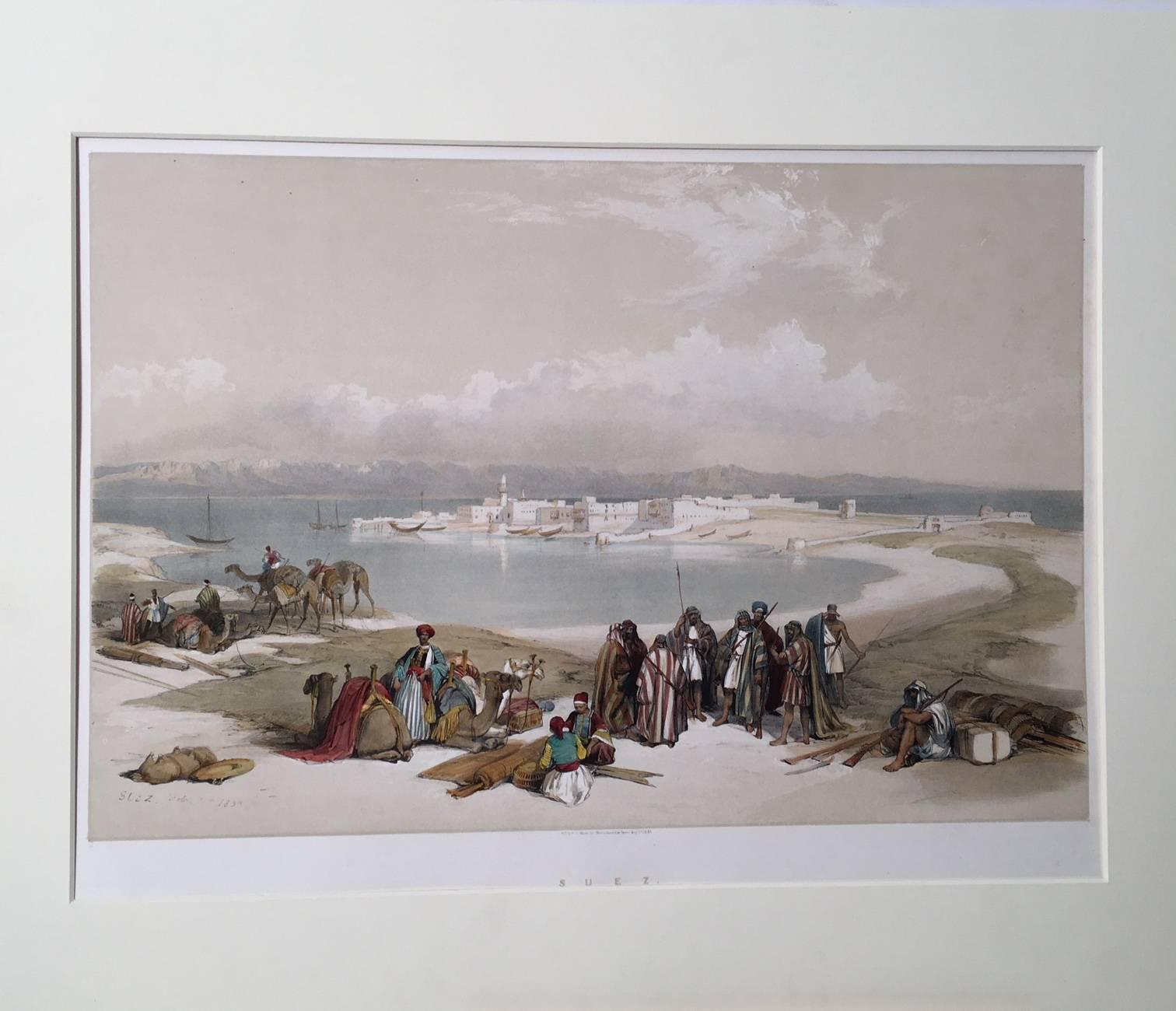 David Roberts - David Roberts' 19th Century Hand Colored Lithograph ...