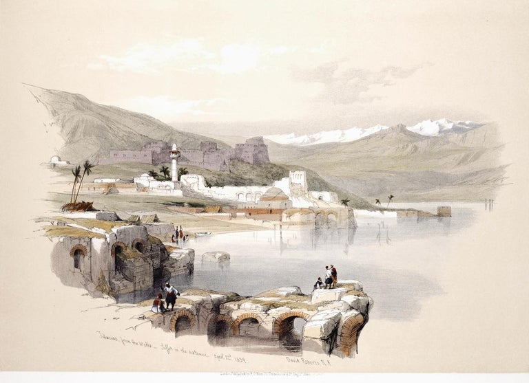 David Roberts - Tiberias from the Walls: David Roberts' 19th C. Hand ...