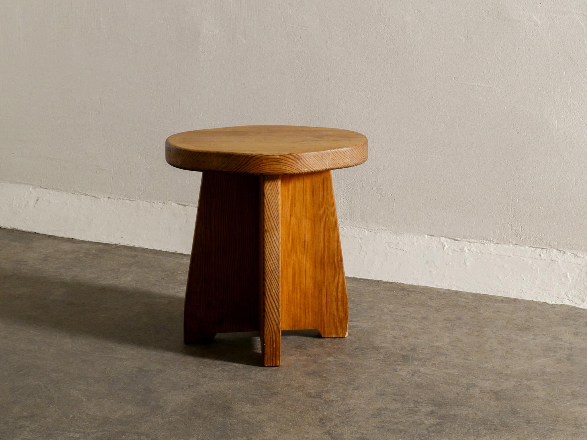 David Rosén "Berga" Pine Low Stool Produced by Nordiska Kompaniet ...