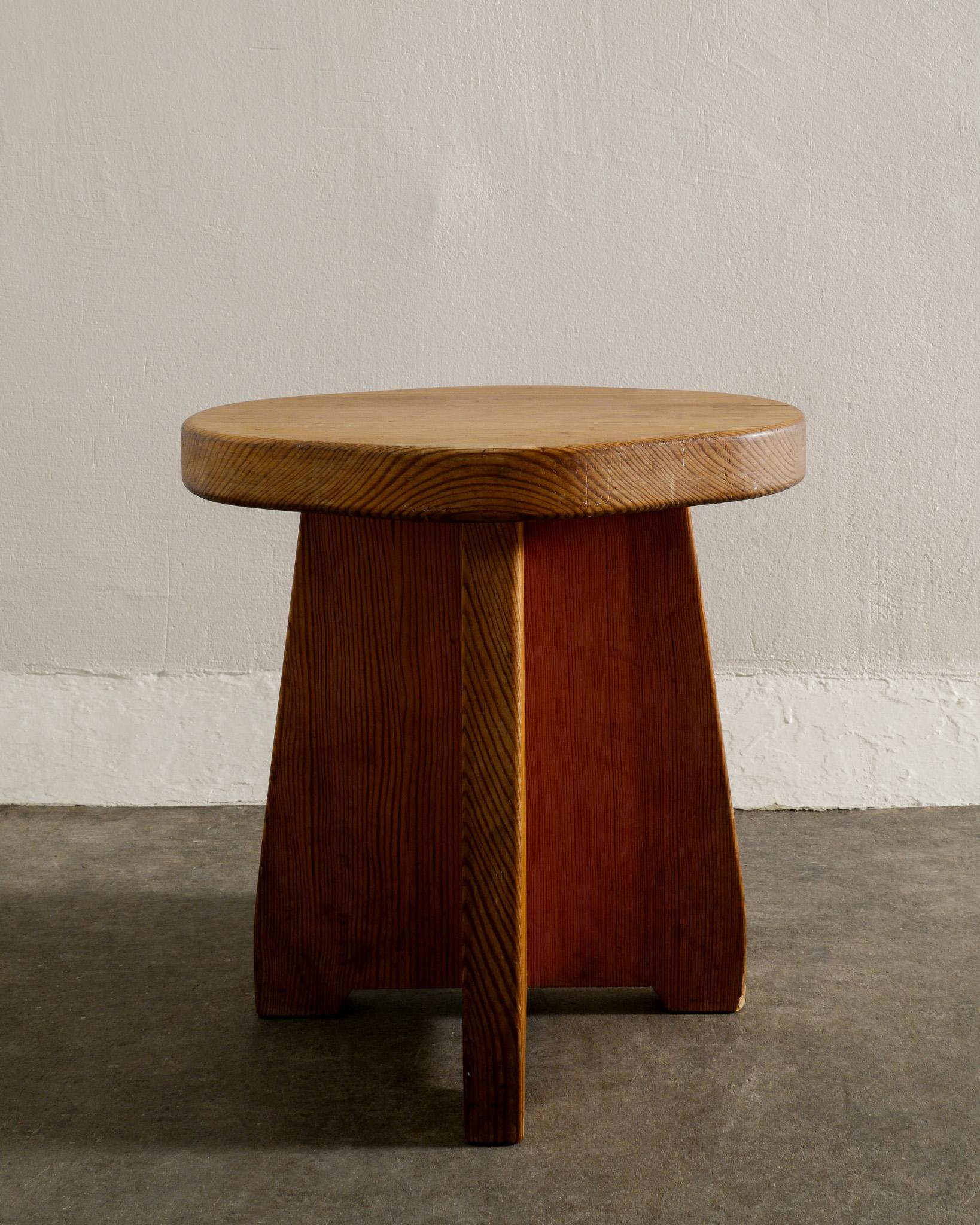 David Rosén "Berga" Pine Low Stool Produced by Nordiska Kompaniet ...