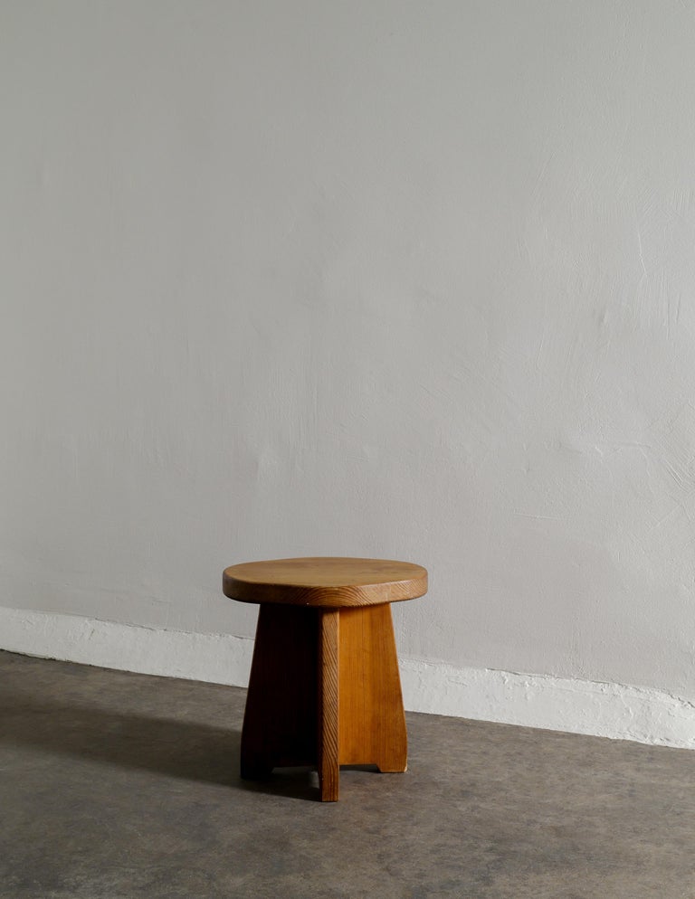 David Rosén "Berga" Pine Stool Produced by Nordiska Kompaniet Sweden ...