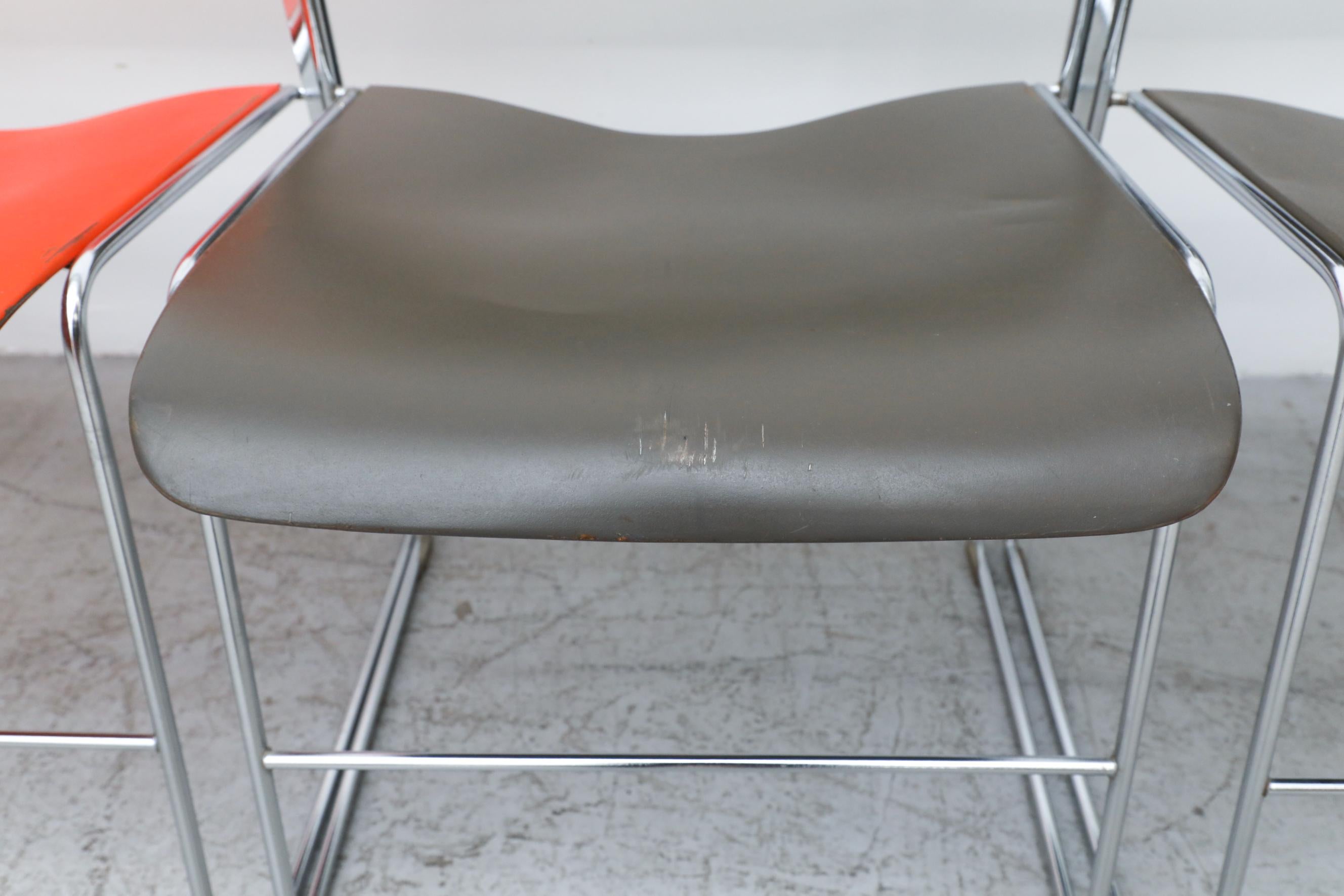 David Rowland 40/4 Metal Stacking Chairs the General Fireproofing Co ...