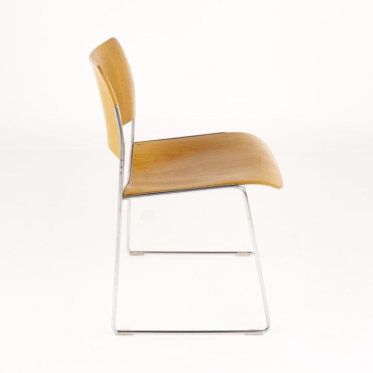 David Rowland 40/4 Mid Century Bentwood Stackable Dining Chairs, Set of ...