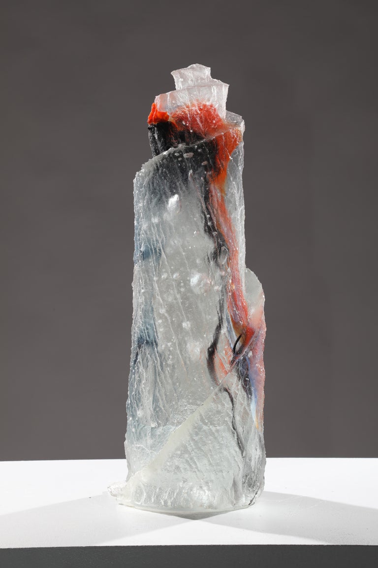 David Ruth - Abstract Cast Glass Sculpture, 'Al Safi', 1993 by David ...