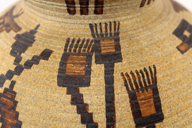 David Salk Washo Clay Bird and Insect Motif Pottery at 1stDibs