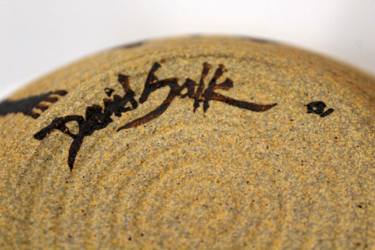 David Salk Washo Clay Bird and Insect Motif Pottery at 1stDibs