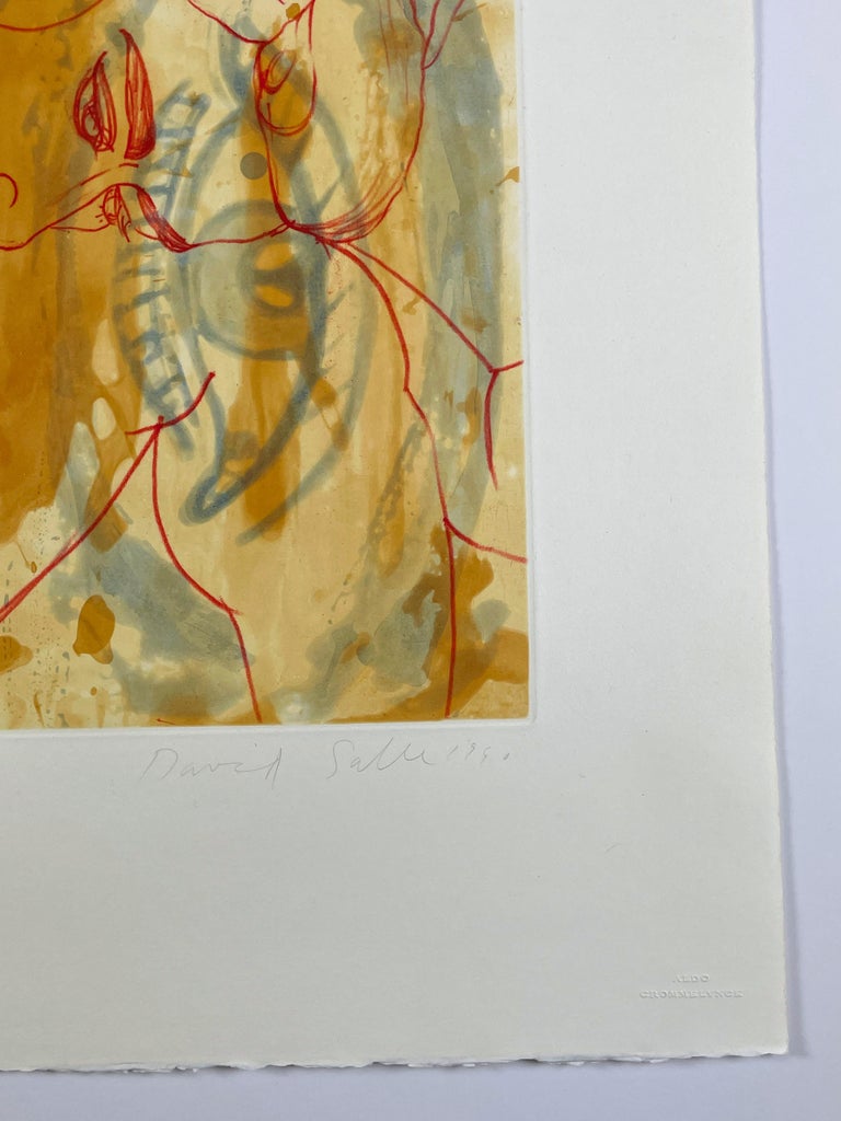 David Salle - The Universe Mender by David Salle orange blue and red ...