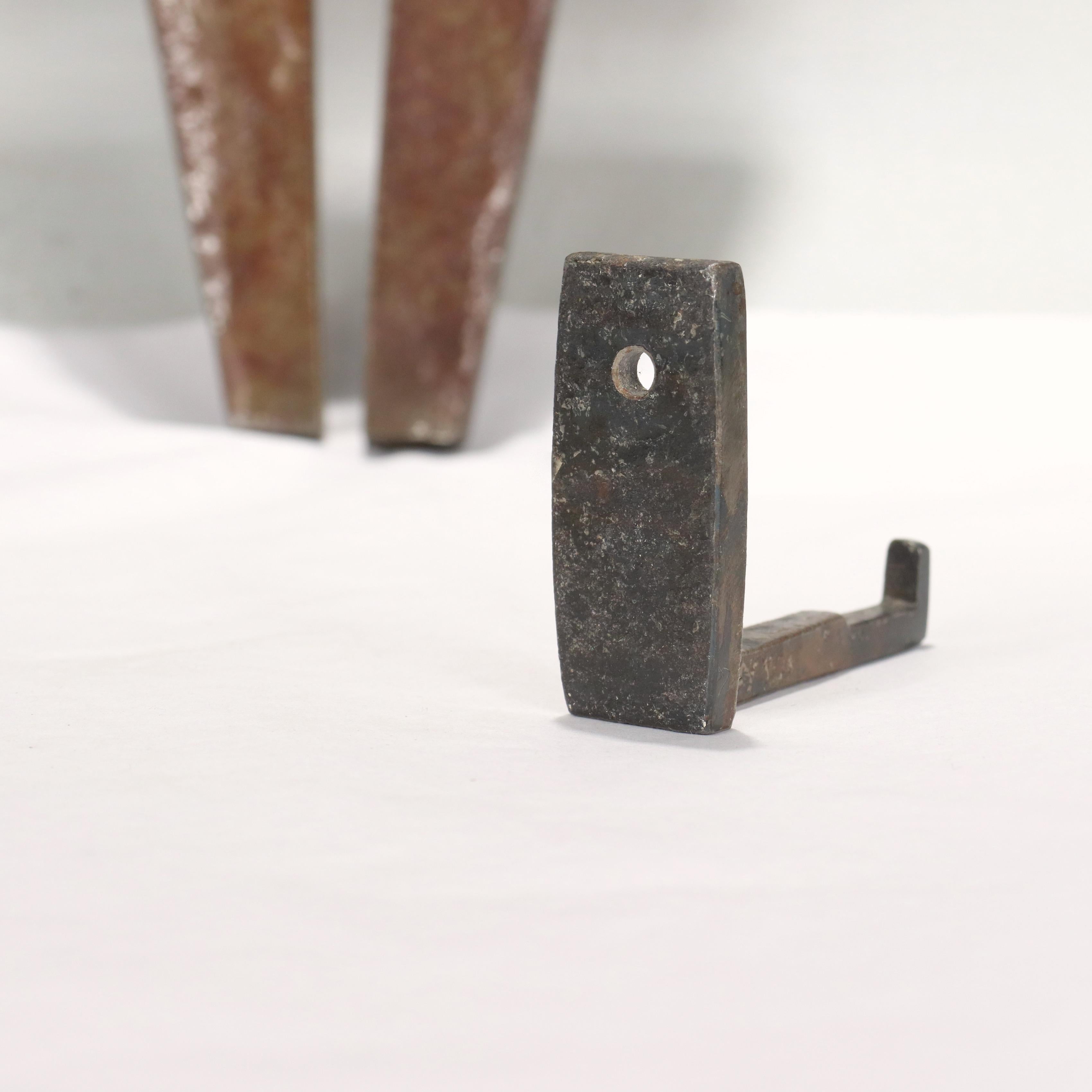 David Secrest Folded and Wrought Iron Wall Mounted Sound Sculpture at ...