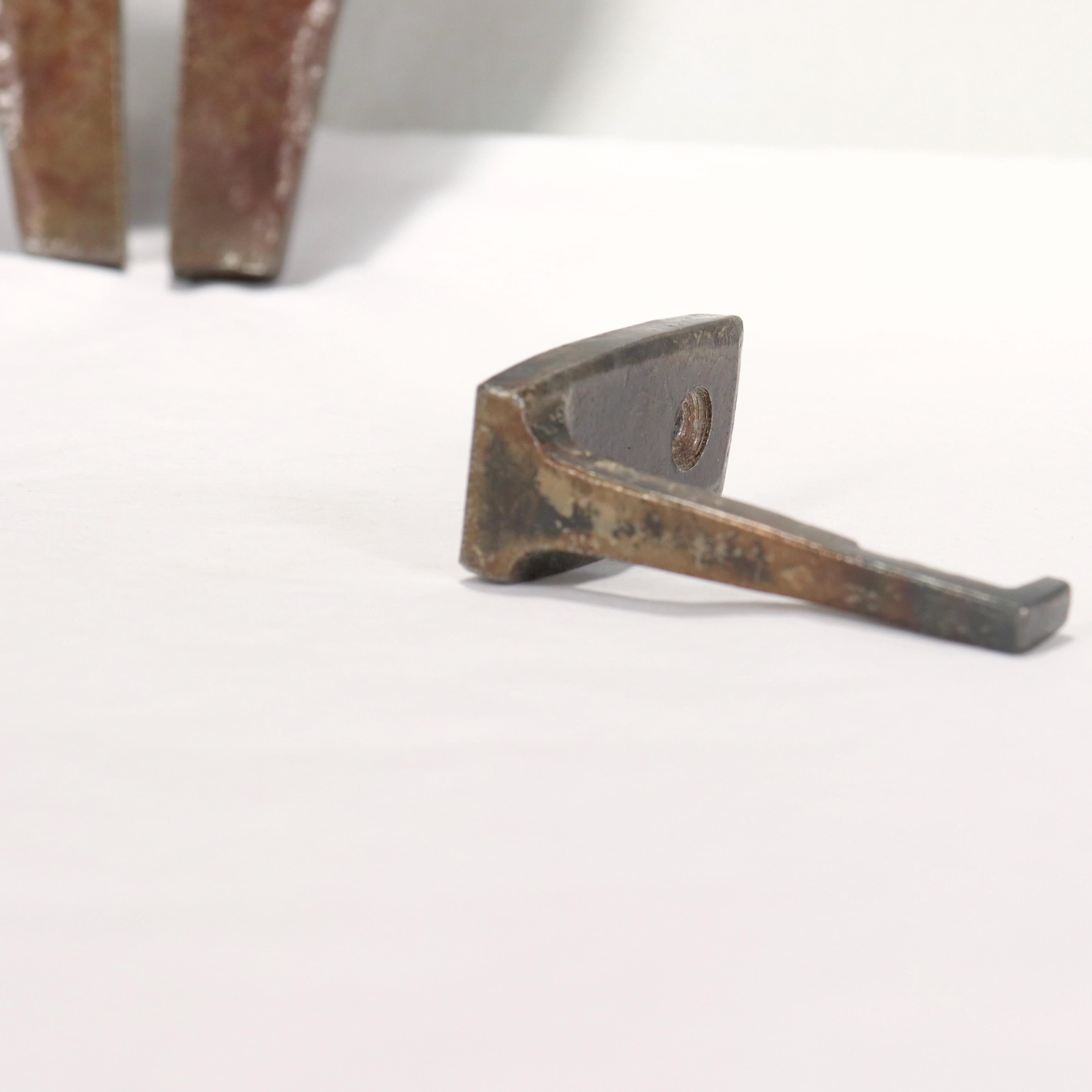 David Secrest Folded and Wrought Iron Wall Mounted Sound Sculpture at ...