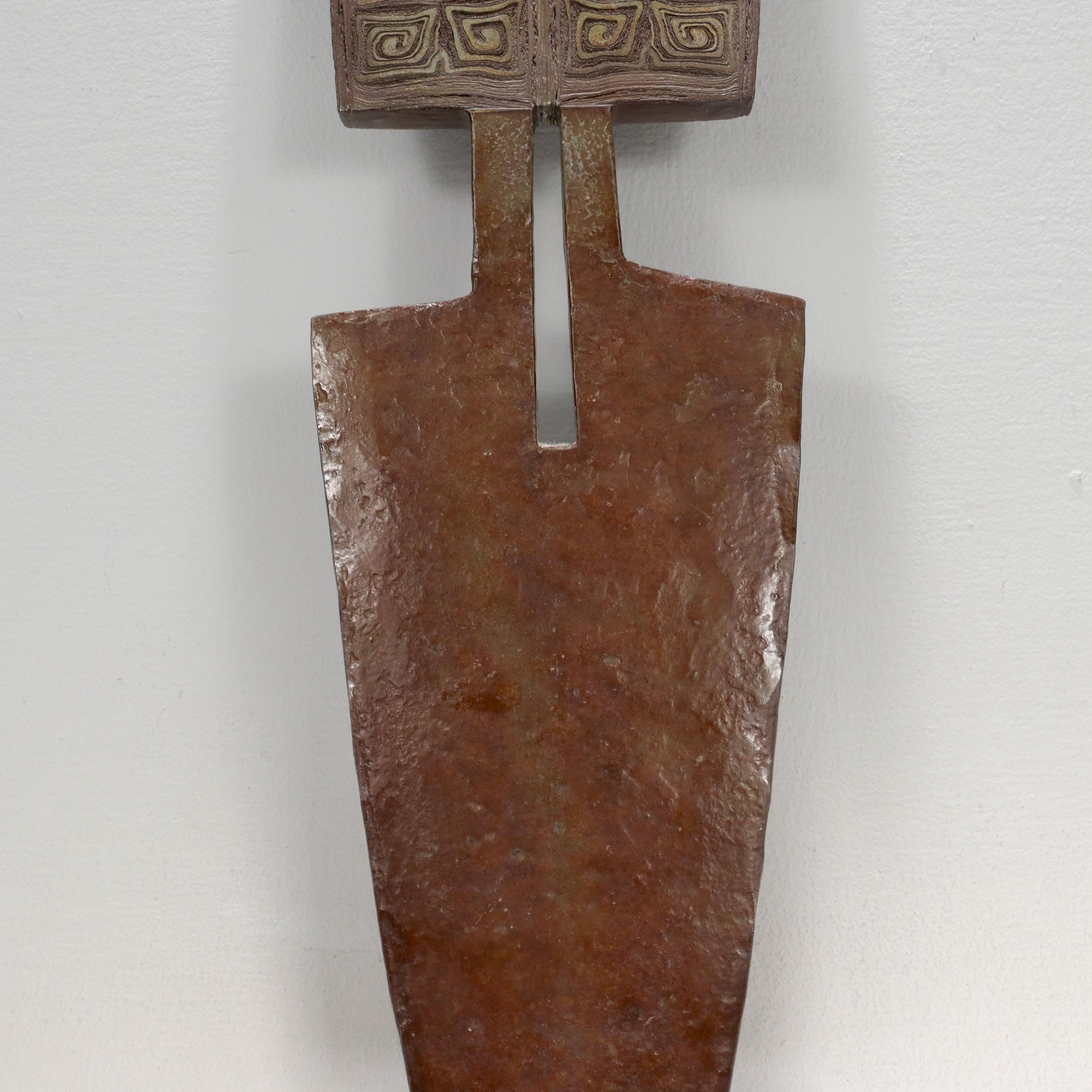 David Secrest Folded and Wrought Iron Wall Mounted Sound Sculpture at ...