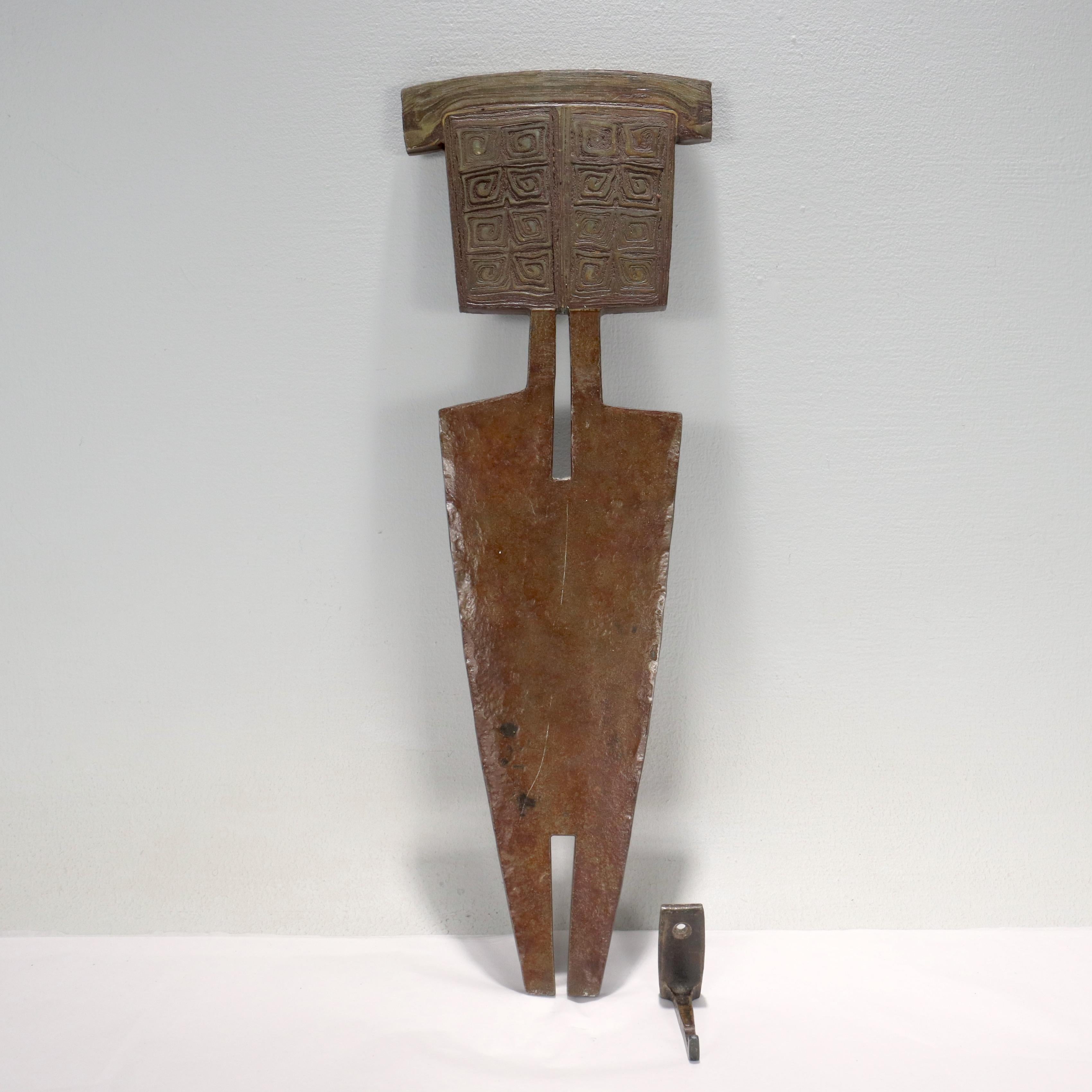 David Secrest Folded and Wrought Iron Wall Mounted Sound Sculpture at ...