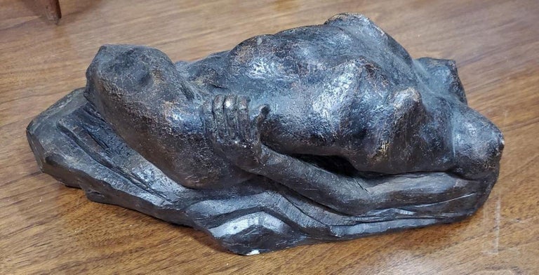 David Segel Abstract Nude Sculpture Woman on Rocks, 1970s For Sale at ...