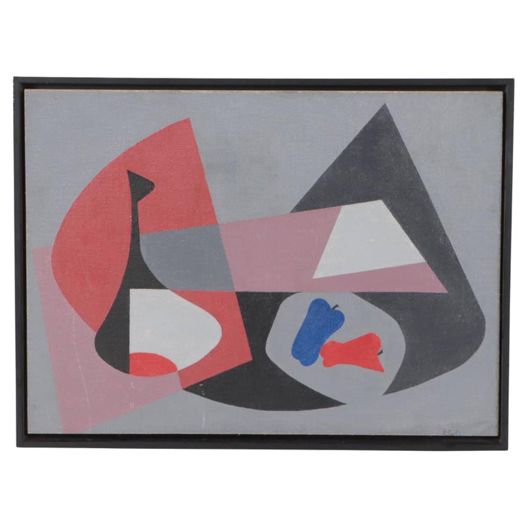 David Segel (American, 1921 - 2005) A signed abstract oil on board ...