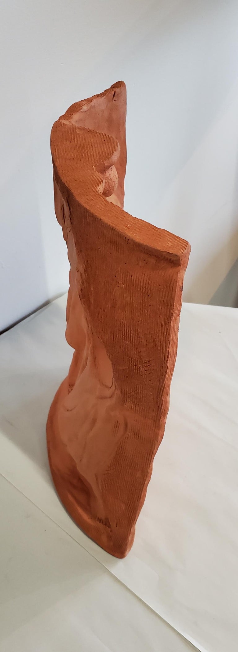 David Segel Sculpture Large Terracotta Double Sided Curved For Sale at ...