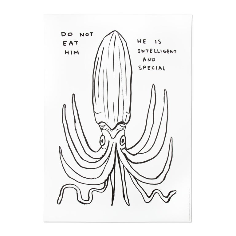 David Shrigley - David Shrigley - 2 Prints - Do Not Eat Him + I've ...