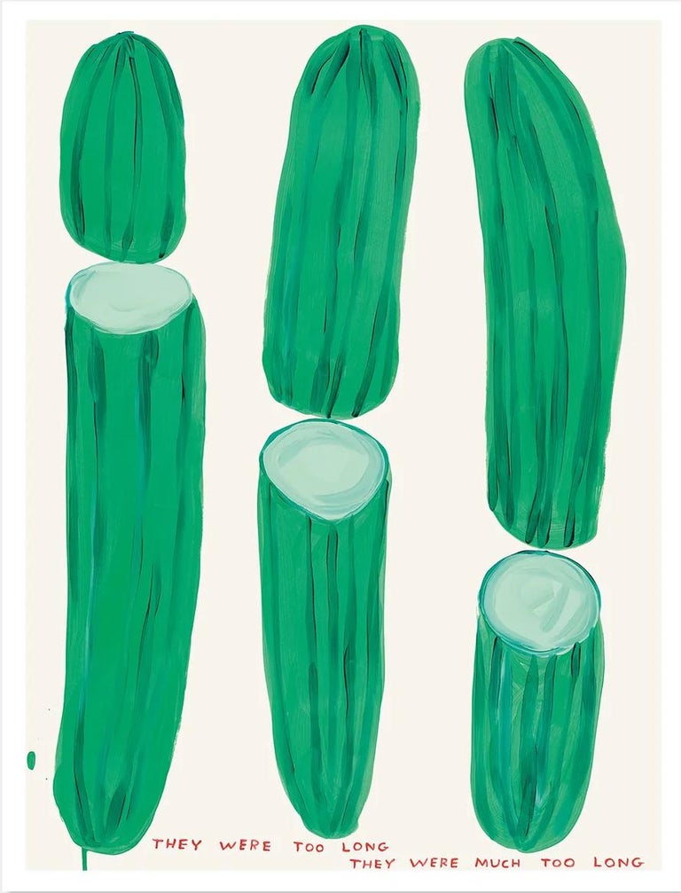 David Shrigley - David Shrigley ''They Were Too Long'' print For Sale ...