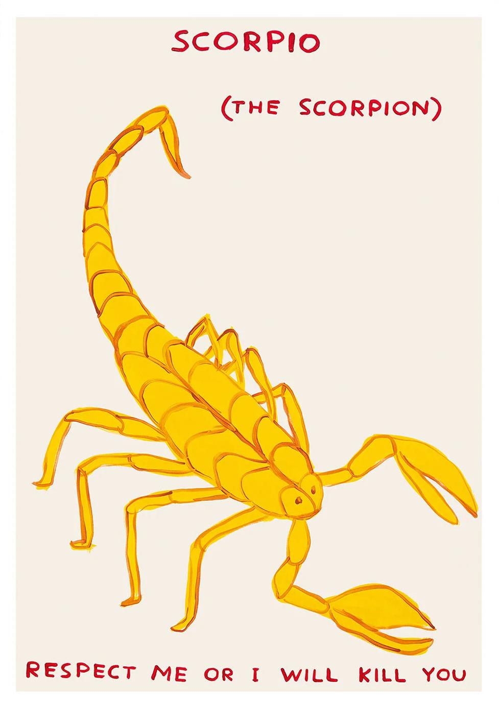 David Shrigley - Capricorn - Signs of the Zodiac For Sale at 1stDibs