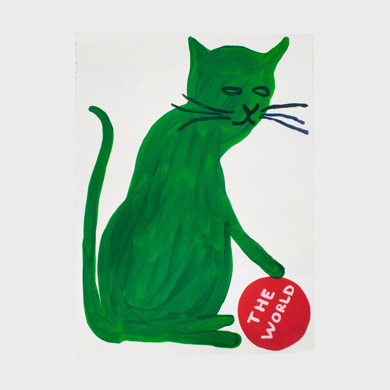David Shrigley - Untitled (Cat), Limited Edition Signed Screenprint ...