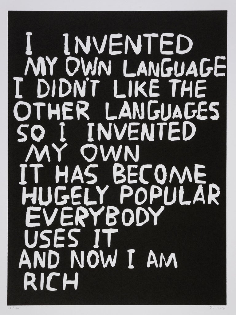 David Shrigley - Untitled -- Print, Linocut, Text Art, Contemporary Art ...