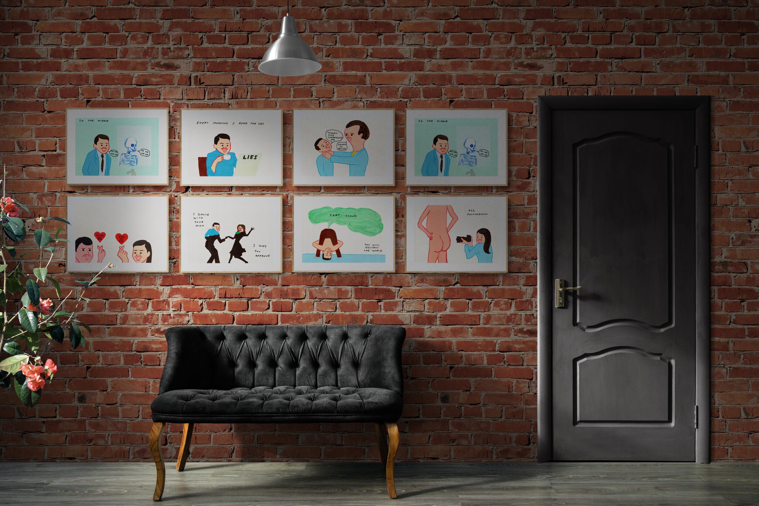 David Shrigley - David Shrigley + Joan Cornellà - VOTE (SET OF 8 ...