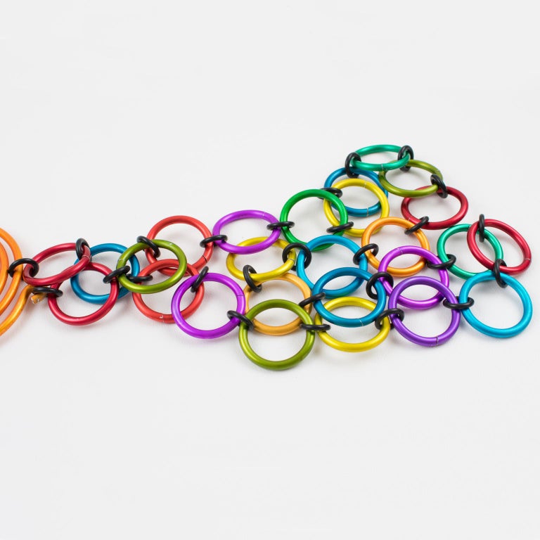 David Spada Space Age Multicolor Aluminum Pendant Necklace at 1stDibs ...