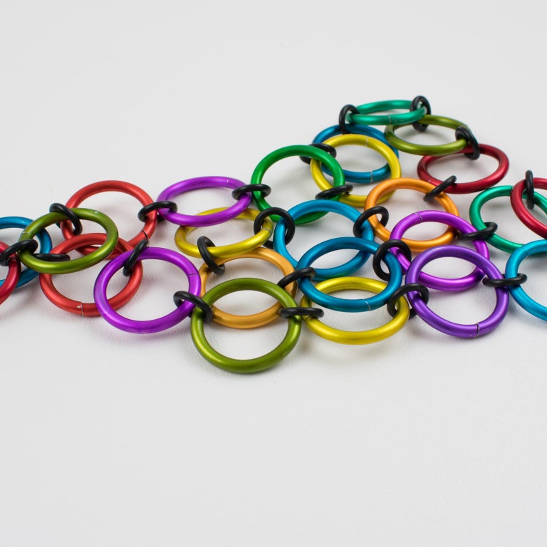 David Spada Space Age Multicolor Aluminum Pendant Necklace at 1stDibs ...