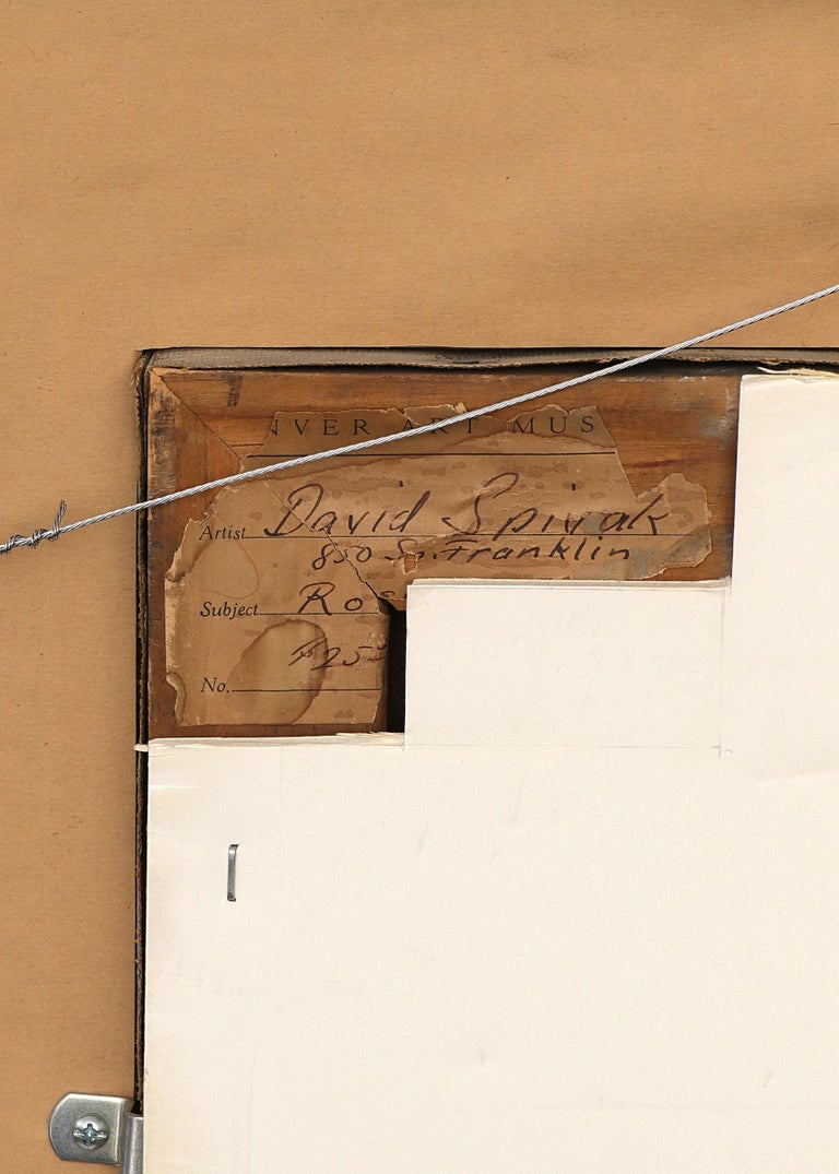 David Spivak - Still Life with Pink Roses, Framed Interior Oil Painting ...