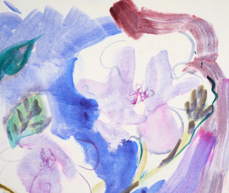 David Stephens - Floral Still Life Monoprint on Paper For Sale at 1stDibs