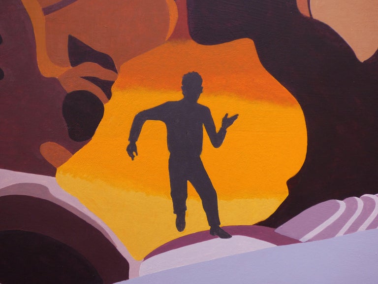 David Supper - Arch of Fire, Painting, Acrylic on Canvas For Sale at ...