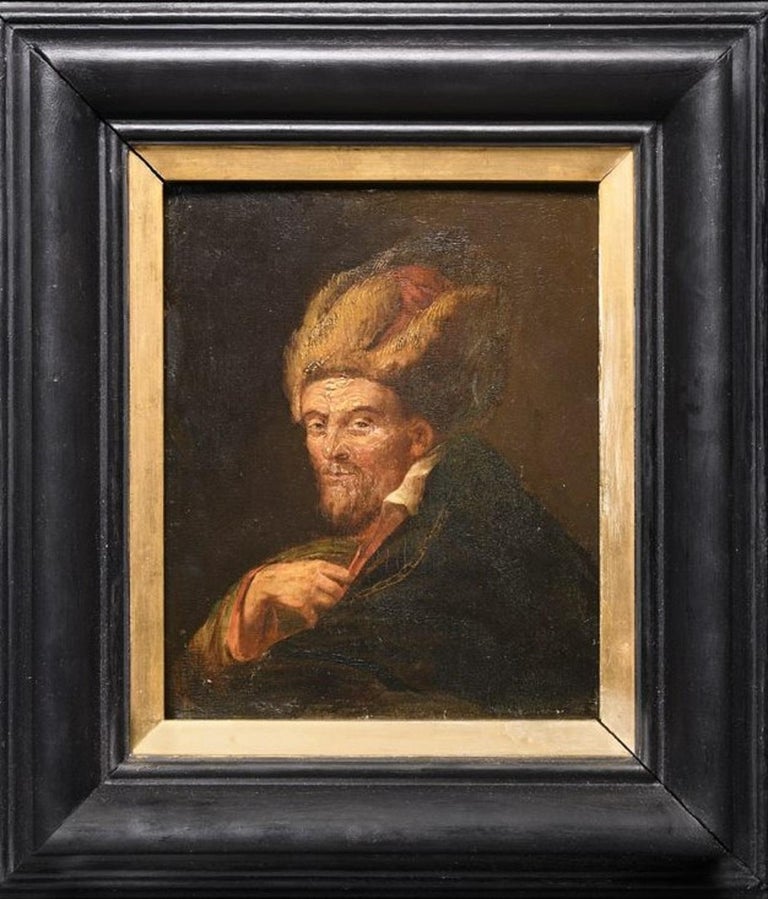 17th C Portrait of Russian Nobleman wearing Ushanka Hat,Flemish Shool ...