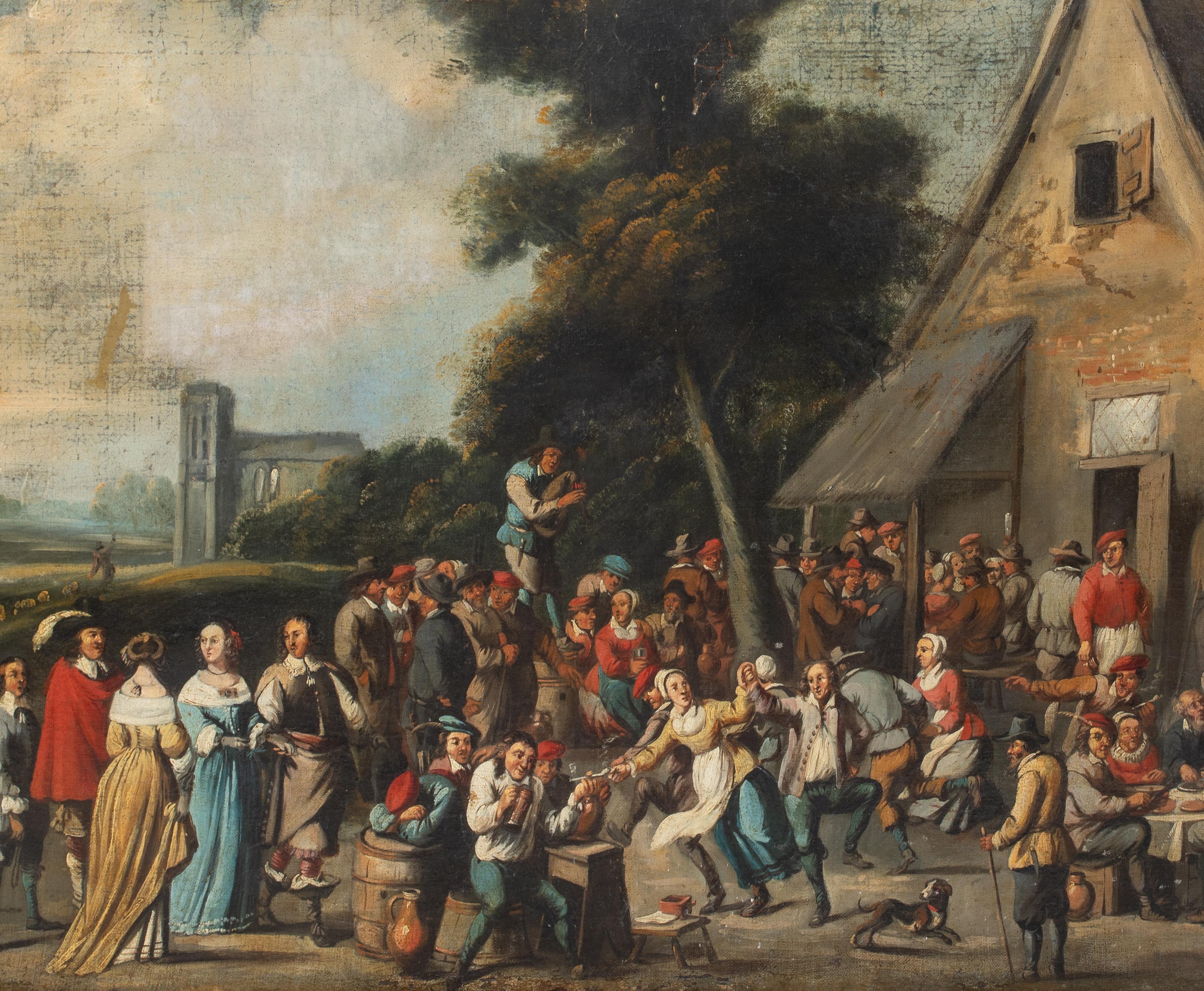 Fiesta de la Aldea de los Campesinos, siglo XVII Círculo de DAVID ...