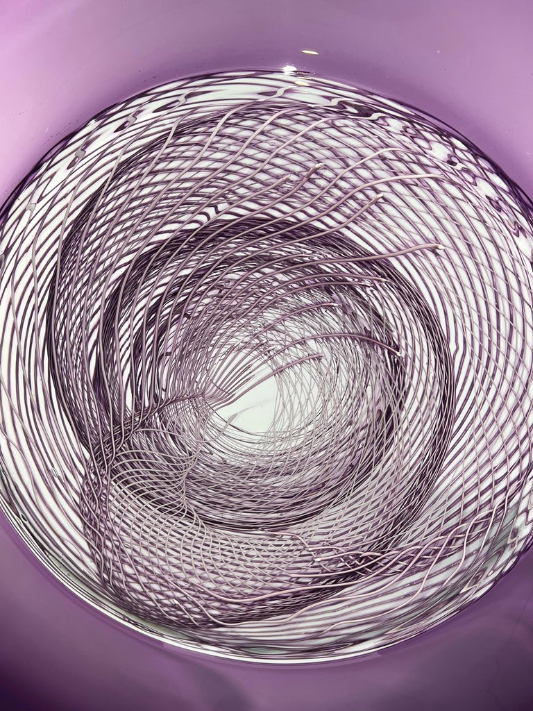 David Thai - Amethyst Rondelle, Modern Canadian Glass Sculpture, 2022 ...