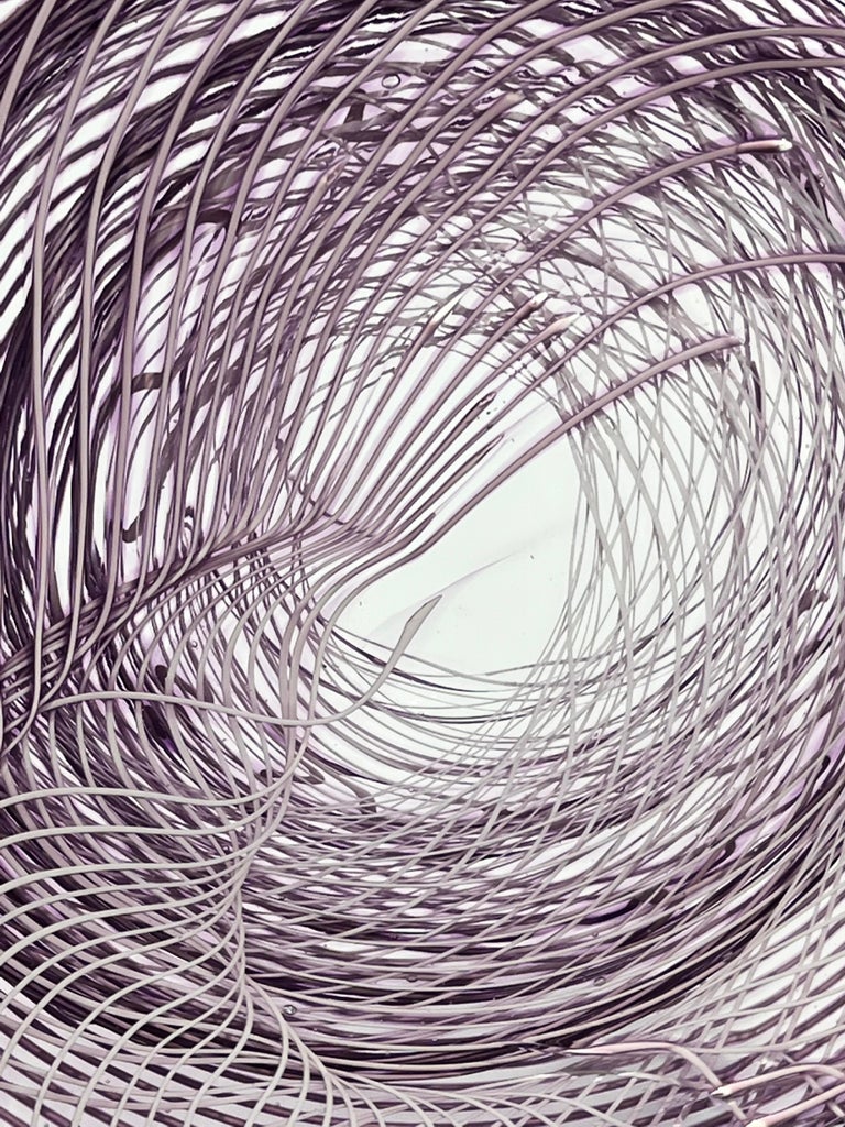 David Thai - Amethyst Rondelle, Modern Canadian Glass Sculpture, 2022 ...