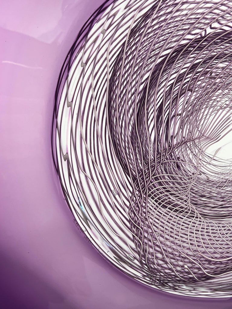 David Thai - Amethyst Rondelle, Modern Canadian Glass Sculpture, 2022 ...