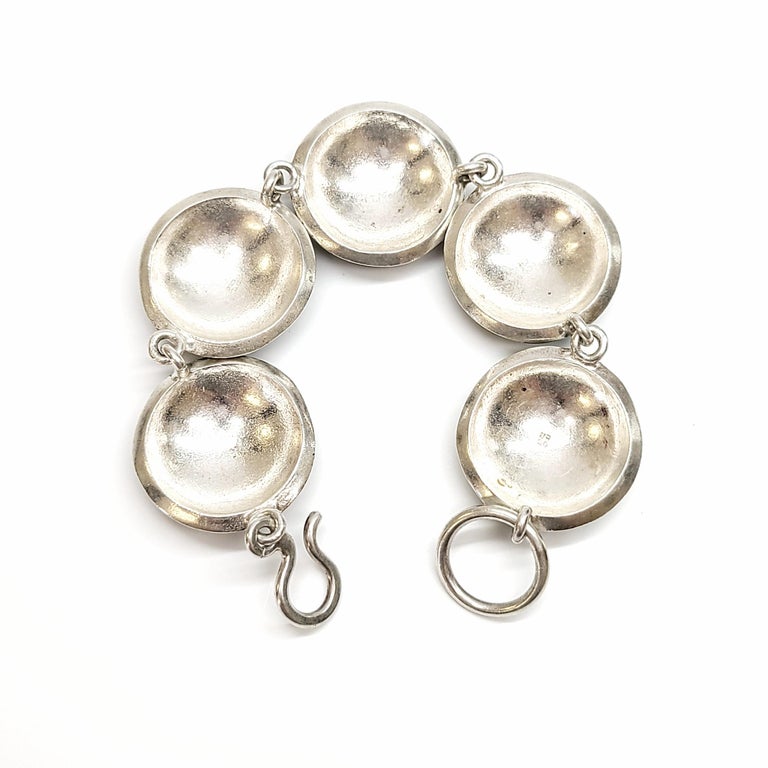 David Urso Sterling Silver Resin Whimsical Animal Link Bracelet For ...