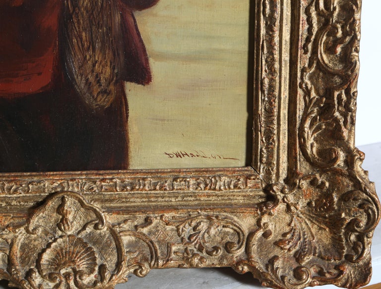 David W. Haddon - Cornish Fisherwoman with Net, Victorian Painting by D ...