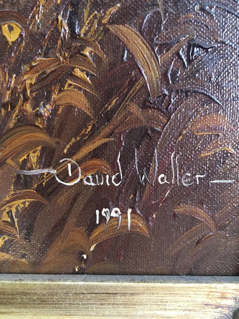 David Waller - Black Labrador, Dog Portrait, Impressionist Oil Painting ...