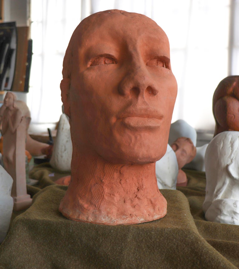 David Warner - Large Hand-Sculpted Bust 20th Century Sculpture For Sale ...