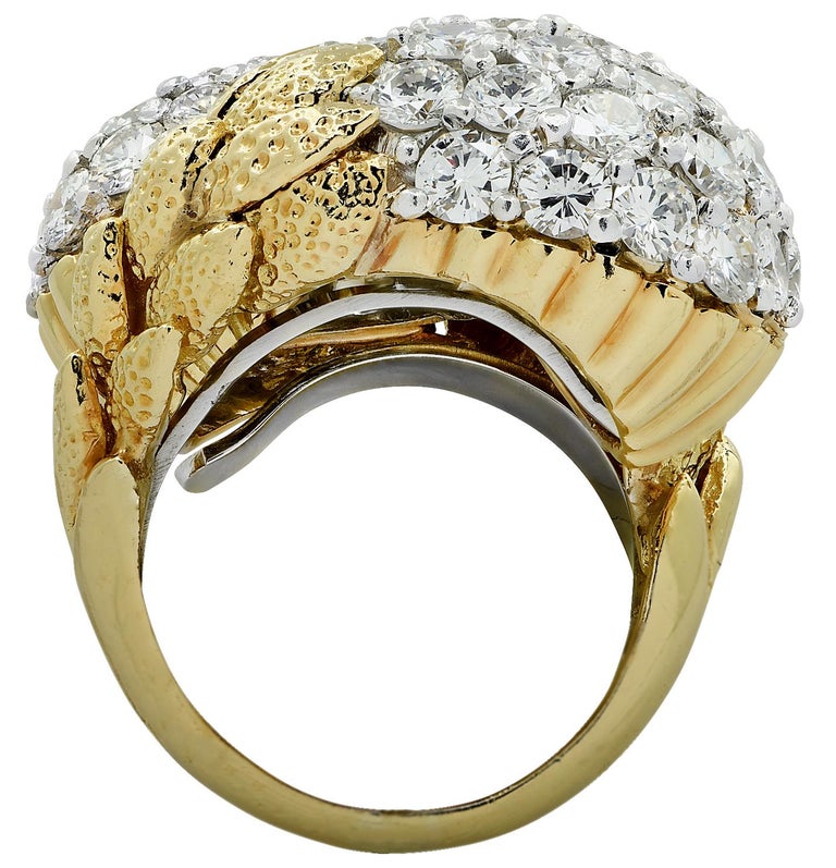 David Webb 9.00 Carat, 57th Street Crossover Ring at 1stDibs
