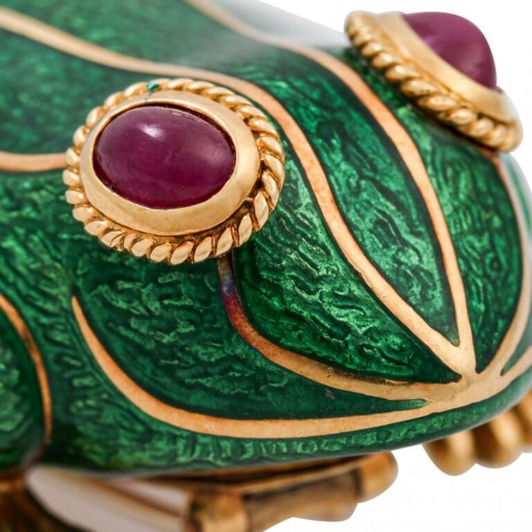 David Webb Brosche 'Frosch' For Sale at 1stDibs