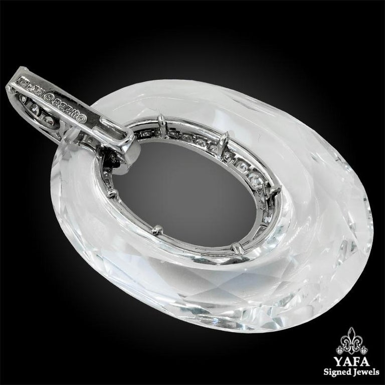 David Webb Diamond, Crystal Pendant For Sale at 1stDibs