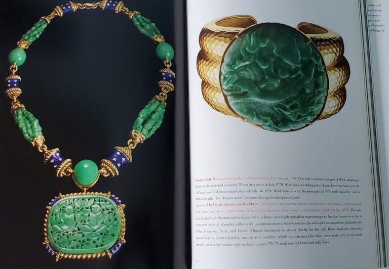 David Webb Jade, Diamond and Enamel Necklace For Sale at 1stDibs