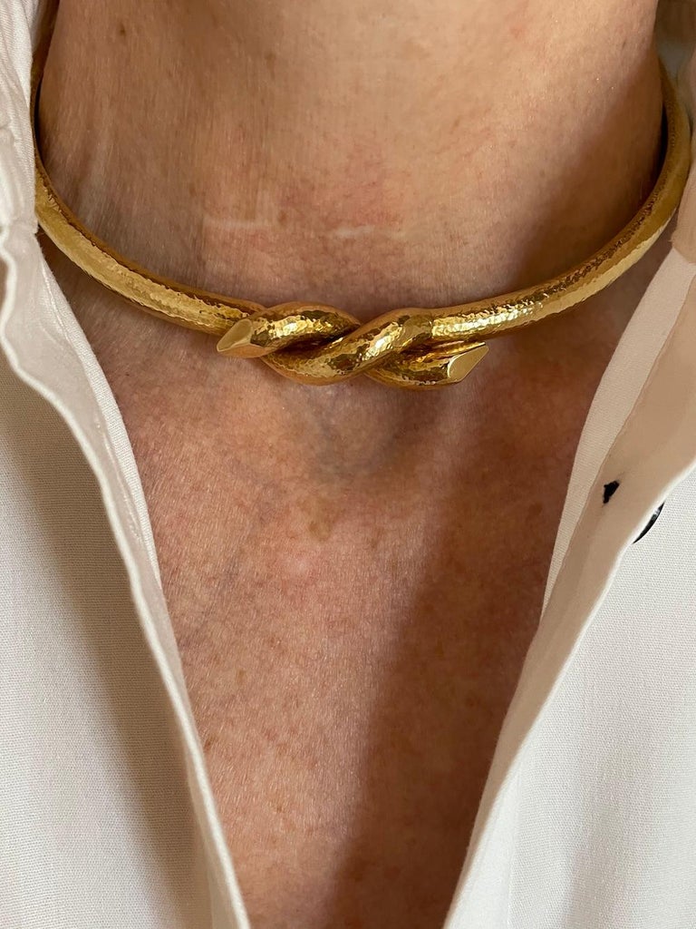 David Webb Nail Choker Necklace For Sale at 1stDibs
