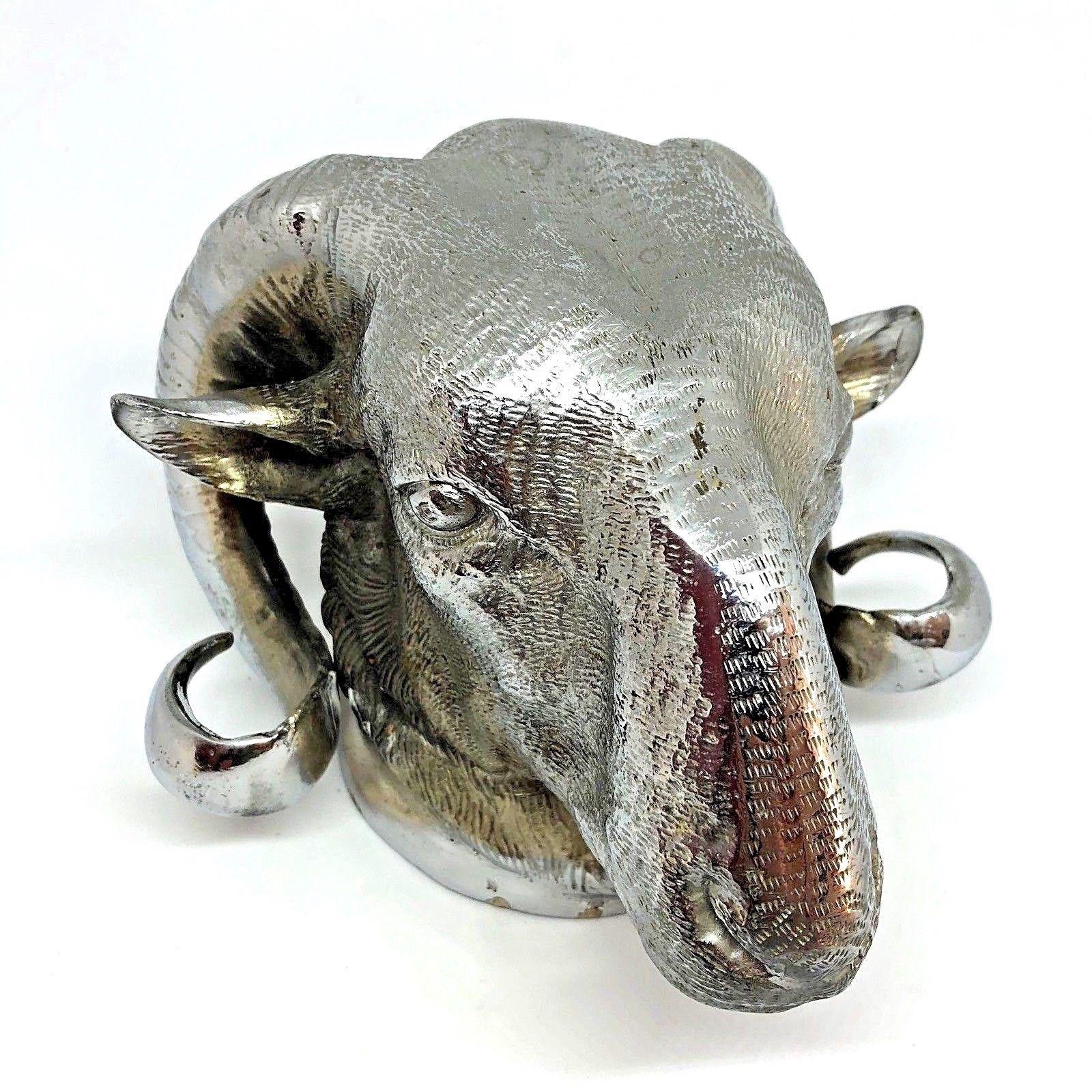 Moor Sheep Ram Head Sculpture Statue Vintage 1960s Arthur Court Style ...