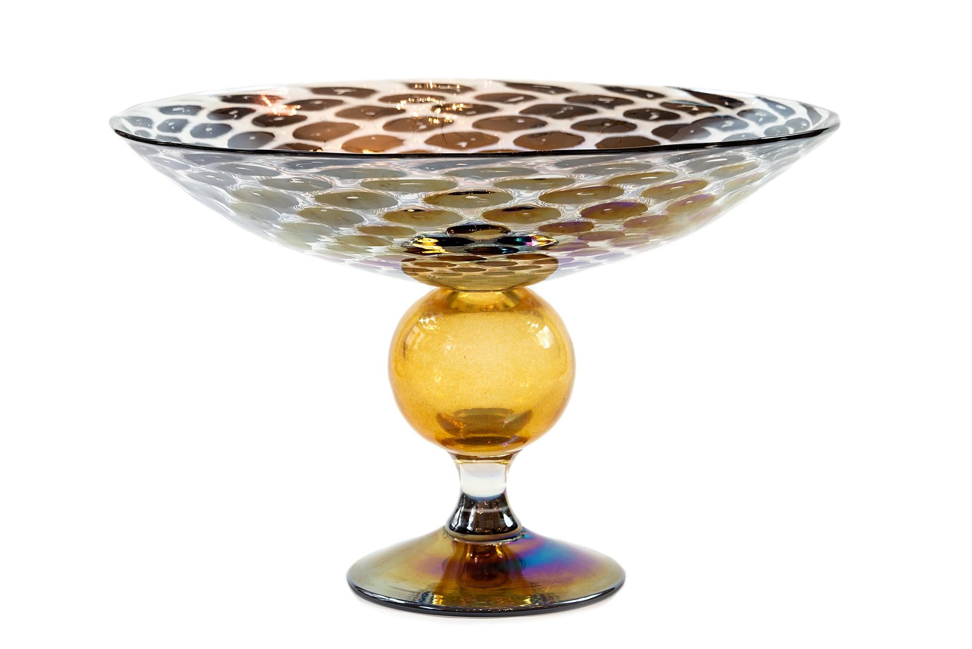 Vintage Italian Handmade Murano Glass Vase, circa 1970 For Sale at 1stDibs