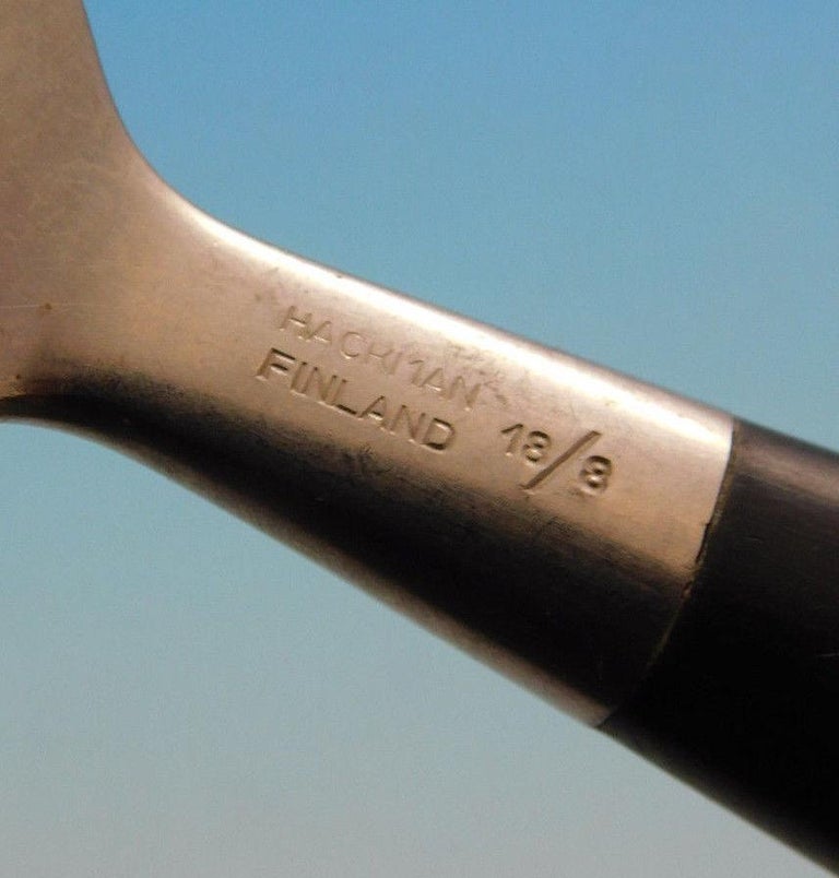 Lion Black by Hackman Stainless Steel Flatware Service for 10 Set 60 ...