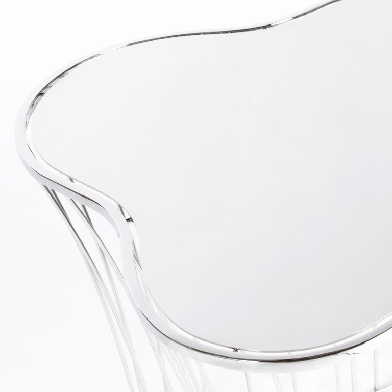 Puddle Stainless Side Table For Sale at 1stDibs