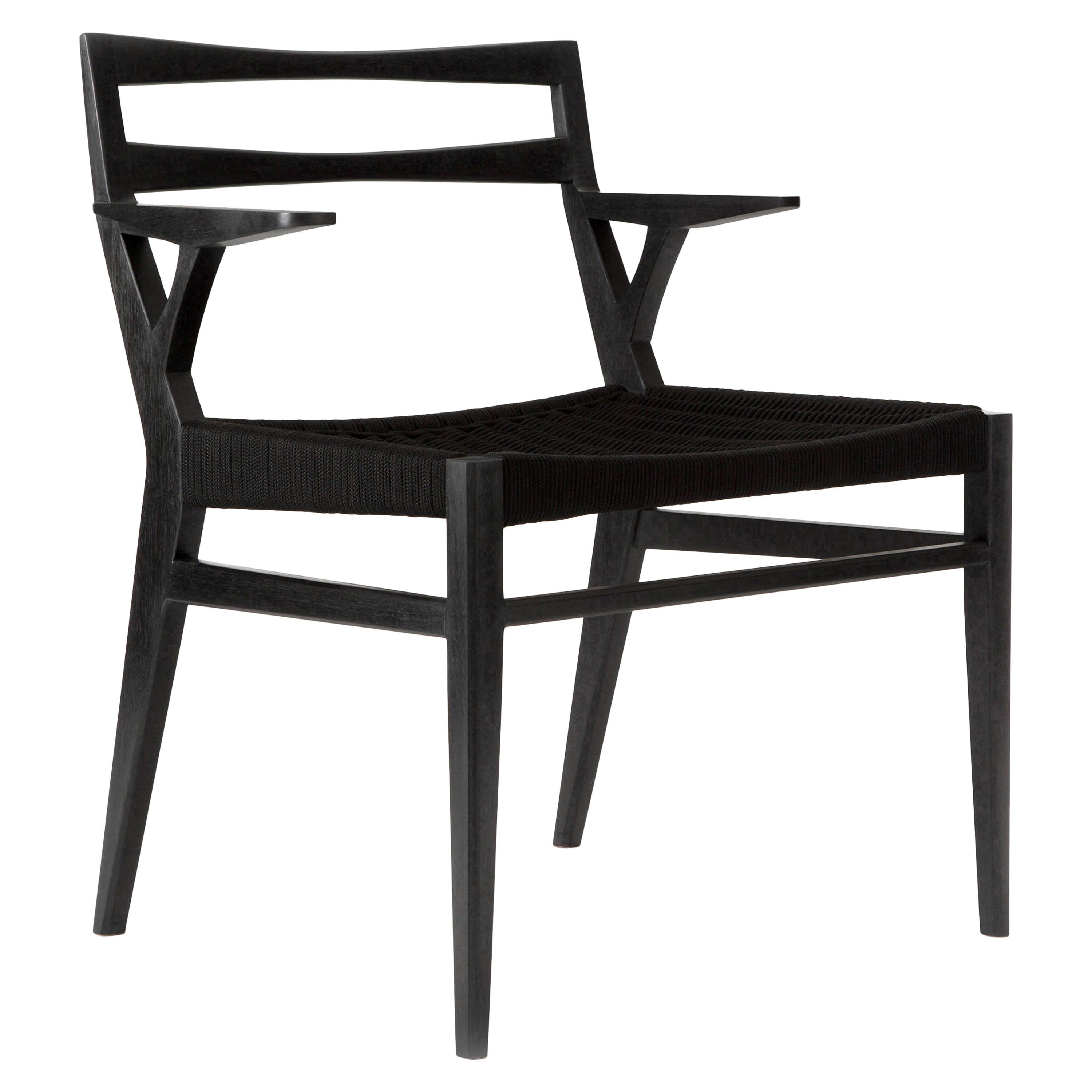 Agnes Armchair in Mahogany with Rope Seating by ATRA For Sale at 1stDibs